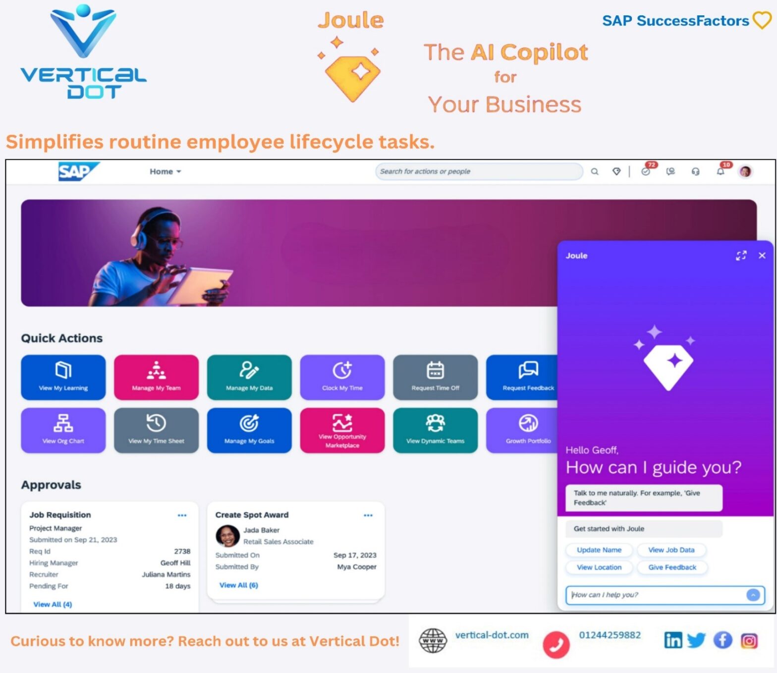Generative Al assistant named Joule SAP SuccessFactors – Vertical Dot ...